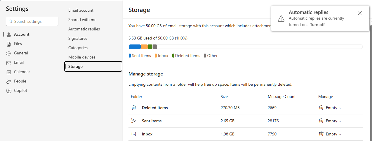 Outlook - Clearing out old emails and managing your storage – Watergate ...